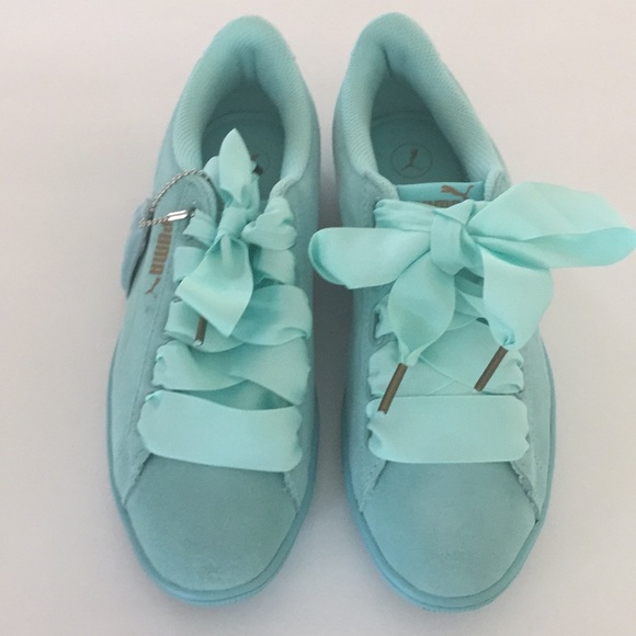 Puma | Shoes | Puma Vikky Ribbon Aruba Blue | Poshmark